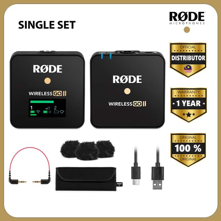 RODE Wireless GO II | Dual Channel Wireless Microphone System | Lazada