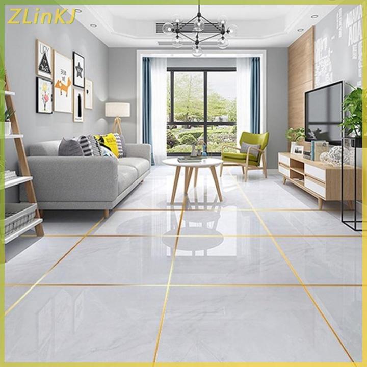 ZLinKJ 50M Brushed Gold Silver Floor Edging Waterproof Seam Wall ...