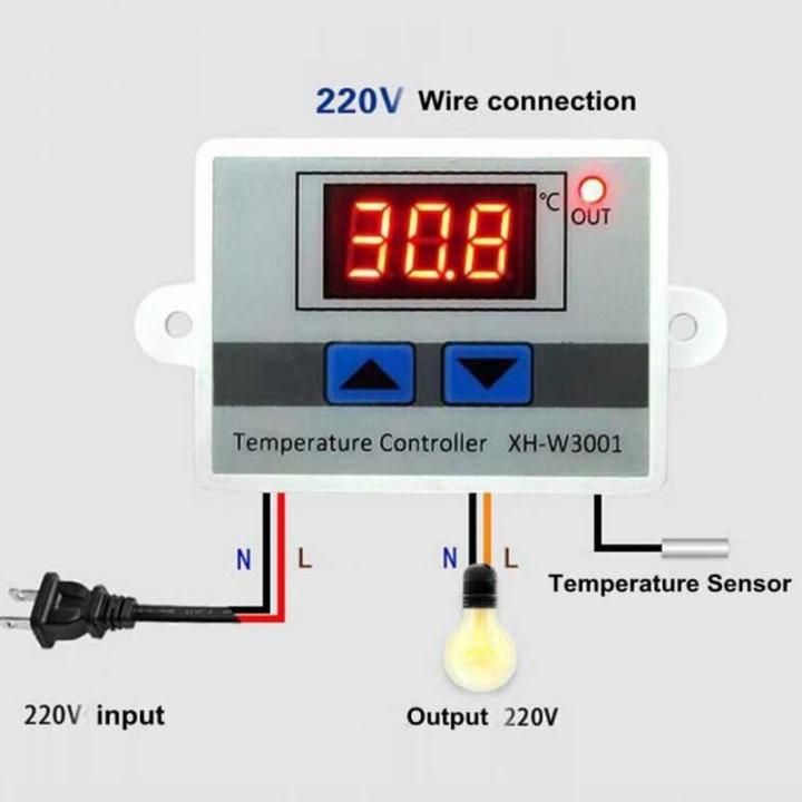 Multifunction XH-W3001 220V 10A Digital Led Temperature Controller ... Multifunction XH-W3001 220V 10A Digital Led Temperature Controller ...