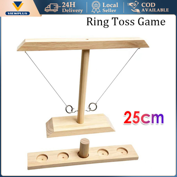 Arink Wood Game Throw Rings Party Toys Interactive Ring Toss Game ...