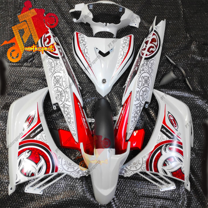 LC V1 V2 V3 V4 V5 V6 V7 Cover set Bodyset Pearl White Candy Red Batik ...