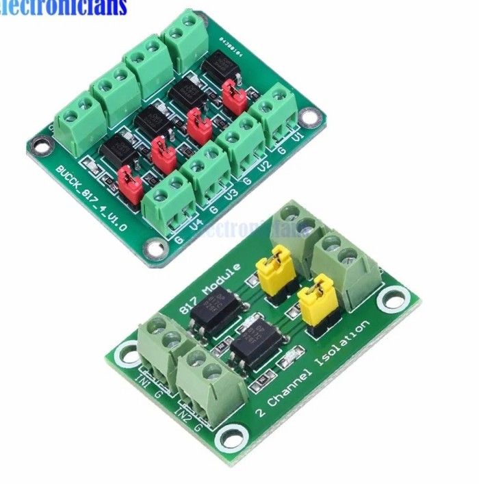 PC817 2Ch 4Ch Optocoupler Isolation Board for PLC Arduino Raspberry Pi ...