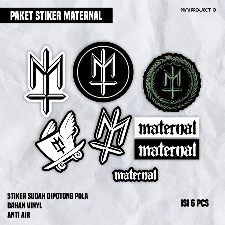 STICKER BRAND LOGO MATERNAL DISASTER, STICKER LOGO, STICKER BRAND LOKAL ...