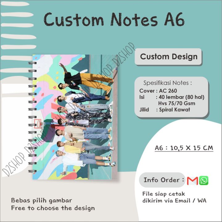 NOTEBOOK CUSTOM A6 MURAH SATUAN | Lazada Indonesia