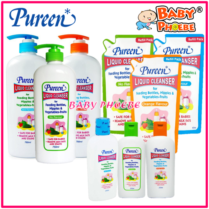 Pureen Liquid Cleanser Refill 600ml/ Bottle 750ml 250ml (1pc) Baby ...