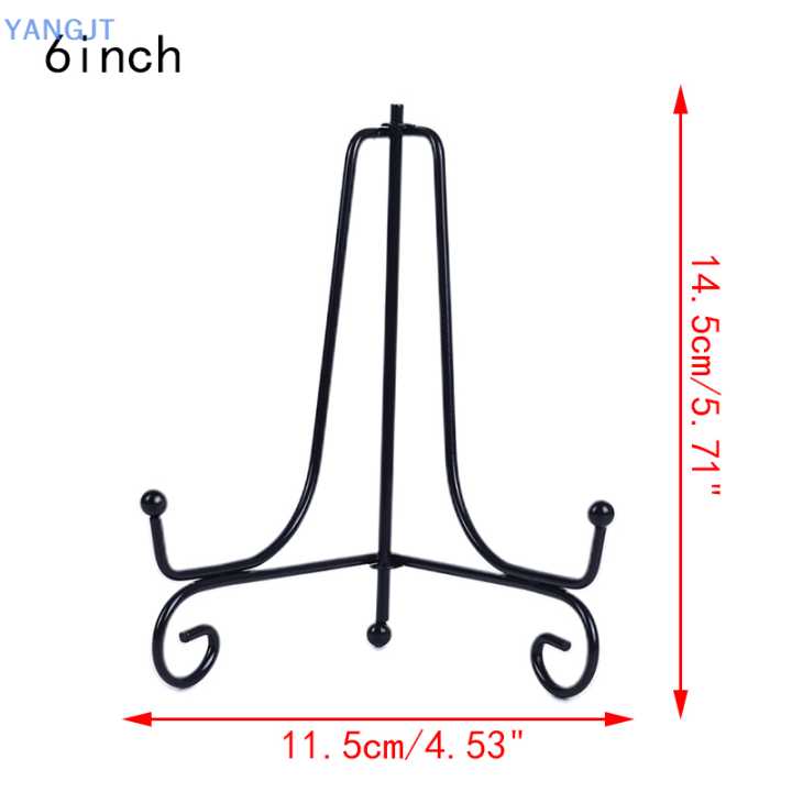 YANGJT Iron Easel Classic Display Stand Bowl Plate Art Photo Picture ...