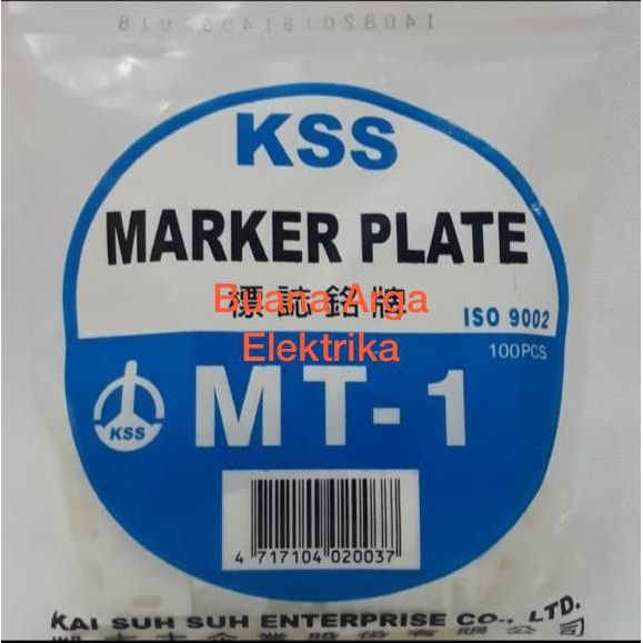 Marker Plate MT-1 KSS / MT 1/ Ukuran 26 x 16 mm Merk KSS ORIGINAL | Lazada Indonesia