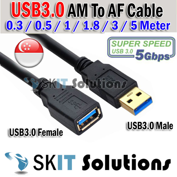 0.5m 1m 1.8m 3m 5m 5 Meter USB 3.0 Type A Male AM to USB3.0 Type-A ...