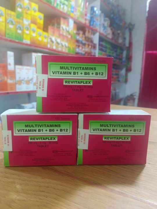 REVITAPLEX Multivitamins Vitamin B1 + Vitamin B6 +Vitamin B12 100's ...