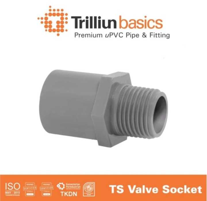 Fitting PVC Valve Socket Pipa (Socket Drat Luar) Trilliun Ekonomis ...