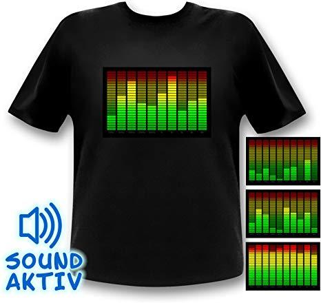 LED LIGHT UP SOUND ACTIVATED PARTY SHIRT (Equalizer Design) | Lazada PH