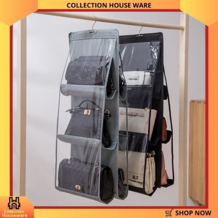 Rak Gantung Tas 6 Sekat / Bag Storage | Lazada Indonesia