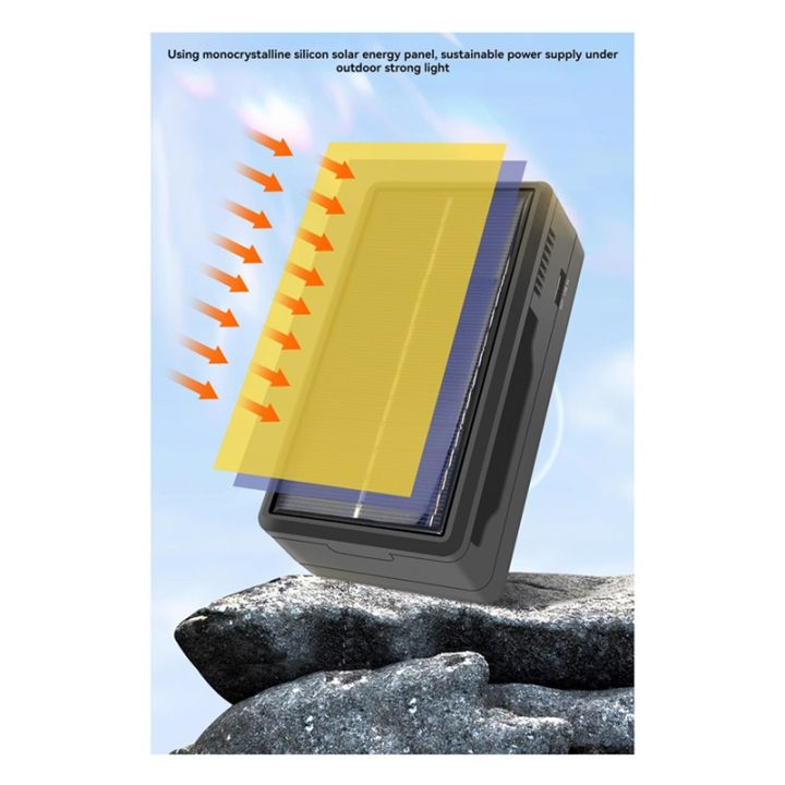 Solar Battery Charger 2 Slot Battery Charger Powerbank Case Lithium ...