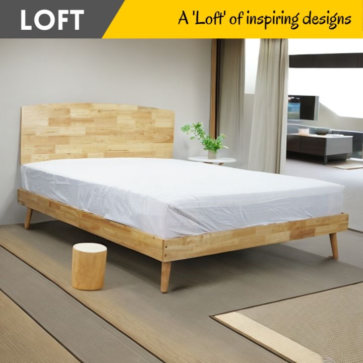 LOFT Design MITO Full Solid Wood Queen Size Bed katil queen kayu ...