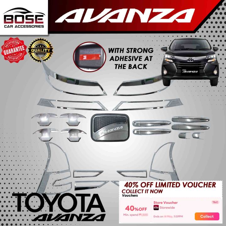 Toyota Avanza G J E Garnish Set 2012 2013 2014 2015 / 2016 2017 2018 / ...