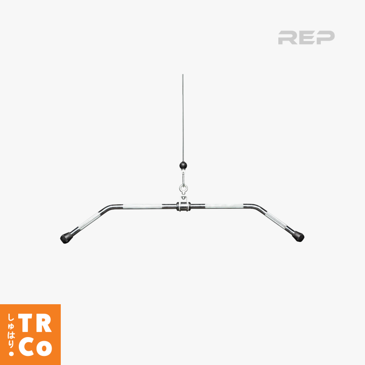 REP 48” Solid Lat Bar. Gym Attachment Accessory for Lateral Pulldowns ...