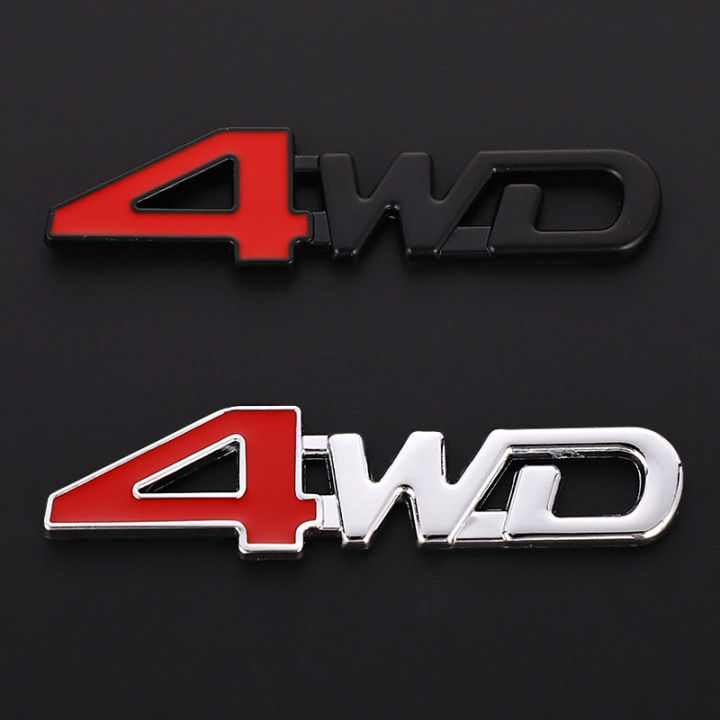 3D Metal Sticker 4WD Emblem 4X4 Badge Decals for Honda Mitsubishi ASX ...