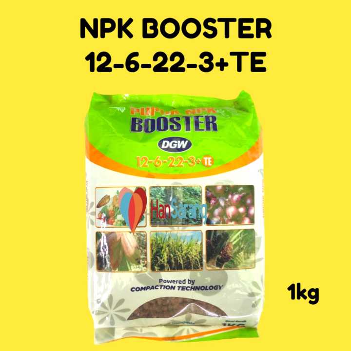 NPK BOOSTER 12-6-22-3+TE isi 1KG DGW Pembuahan Pembungaan Pada Tanaman | Lazada Indonesia