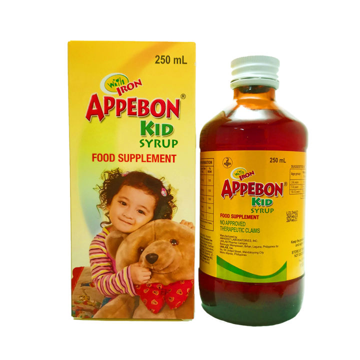 APPEBON Kid Syrup 250ml, kids vitamins syrup, vitamins for kids ...