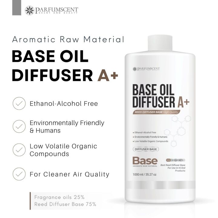 PARFUMSCENT Reed Diffuser Base Oil A+ (เบสก้านไม้หอมปรับอากาศ) | Lazada.co.th