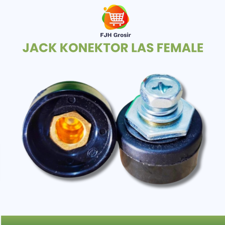 ⭐FJH⭐ Jack Konektor Las Female Cable Joint Female Welding Jointer ...