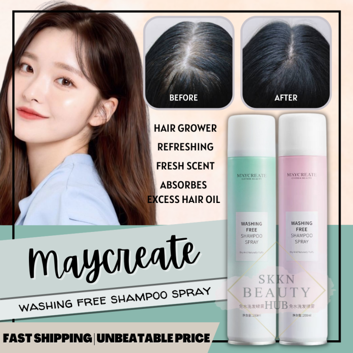 Maycreate Dry Shampoo Spray And Naturally Fluffy Hair Anti Dandruff ...