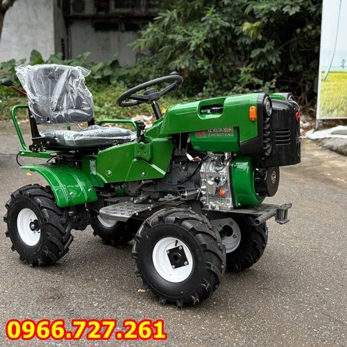 Máy Xới Đất Ngồi Lái Mini 2 Cầu Turbo 18HP TBL198