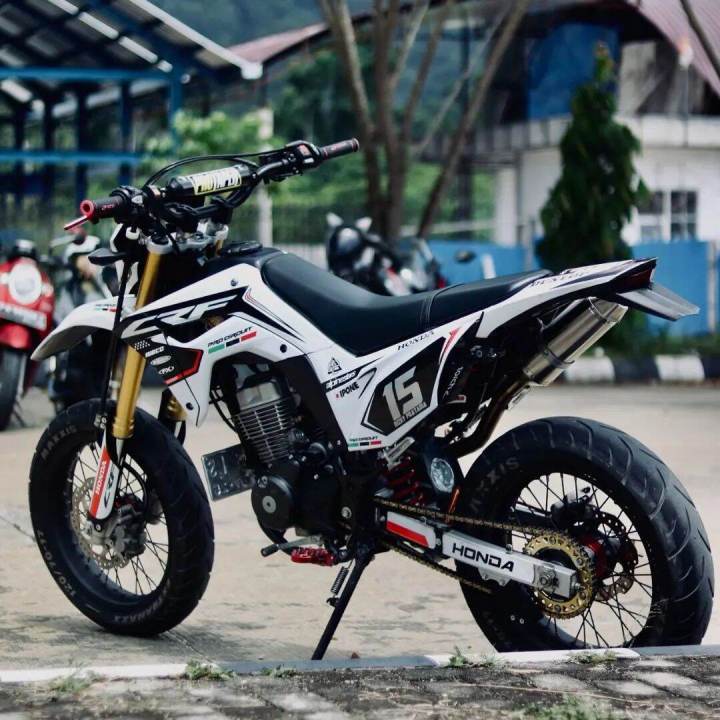 Decal stiker Crf 150l Hitam putih Simple Keren | Lazada Indonesia