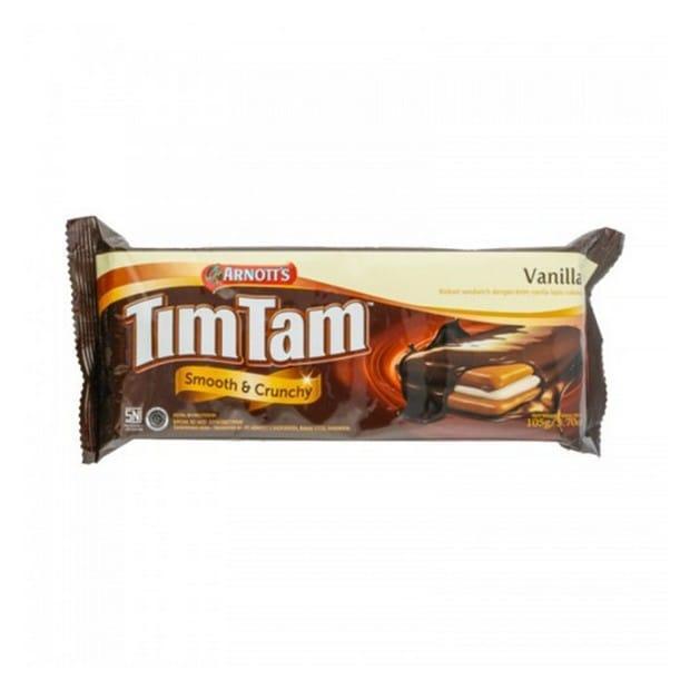 Arnott's Tim Tam Smooth and Crunchy Biscuit Vanilla 105g | Lazada