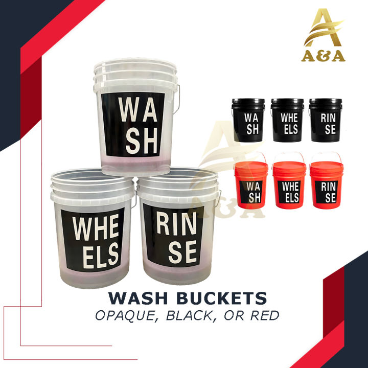 Detailing bucket car wash buckets with dirt trap 26cm | Lazada PH