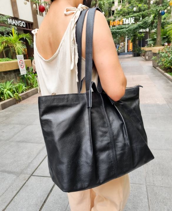 Costal Rachel Genuine Leather Carry All Tote Shoulder Bag with Tuck ...