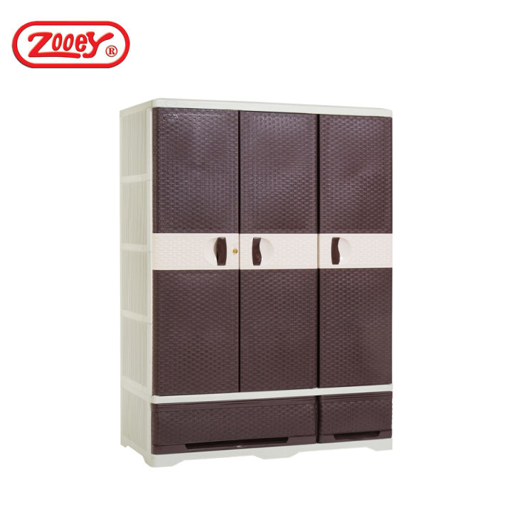 Zooey Grand Rattan Wardrobe Cabinet For Clothes Wardrobe Clothes Organizer Stock No. GRR-2009 ...