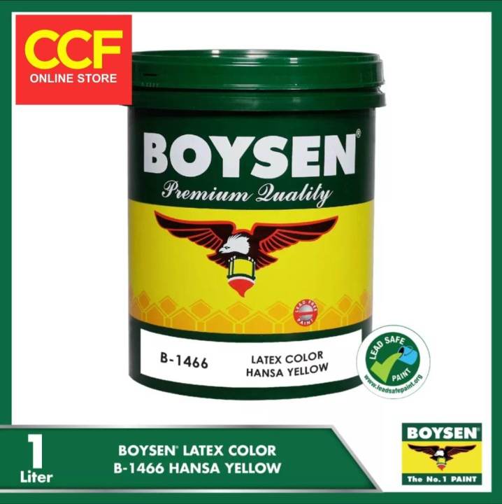 Boysen Latex Color Hansa Yellow B1466 - 1 Liter | Lazada PH