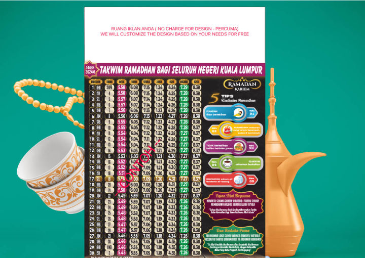 [RZ][TP] Jadual Puasa / Takwim Puasa 2024 + FREE DESIGN + HARGA BORONG ...