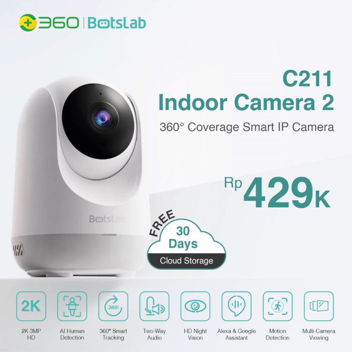 Camera CCTV Botslab 360 C211 Smart Home security Camera 2K 3MP HD ...