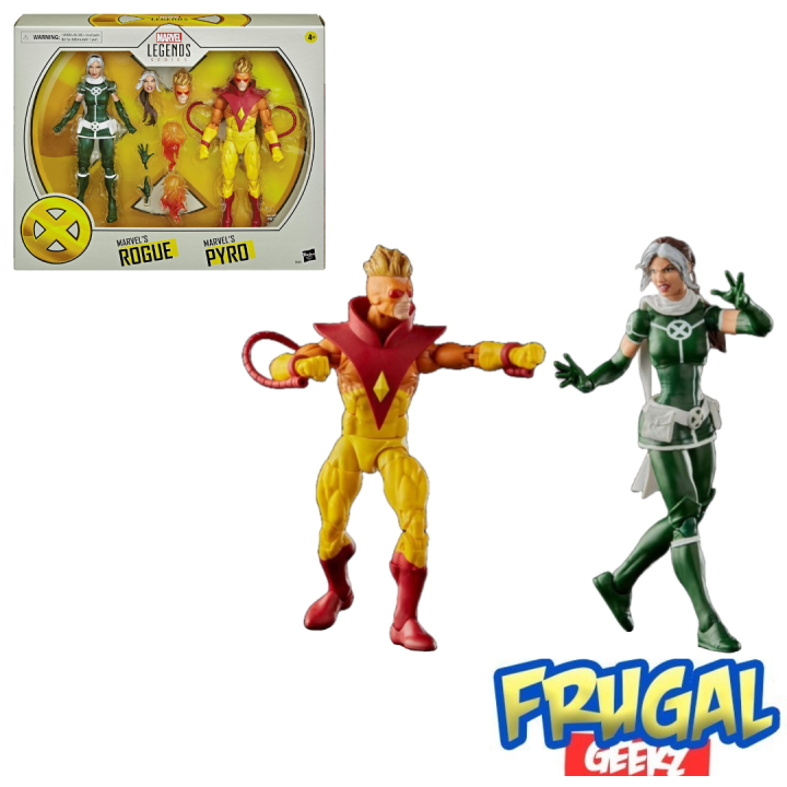 Marvel Legends X-Men - Rogue & Pyro 20th Anniversary 6" Scale Action ...