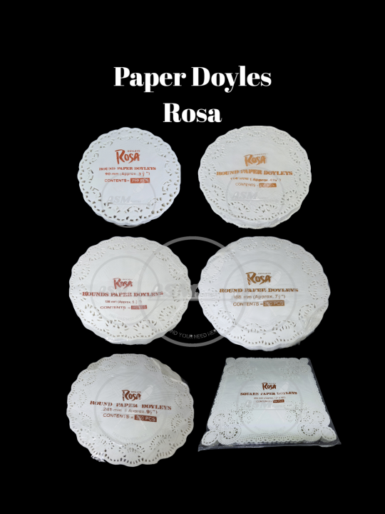 PAPER DOYLES ROSA Berbagai Ukuran 1 Pack / Alas Kertas Toples /Alas Kue ...