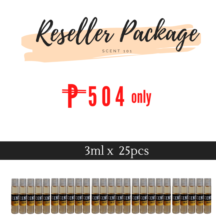 RESELLER PACKAGE / 3ML / 25 pcs | Lazada PH