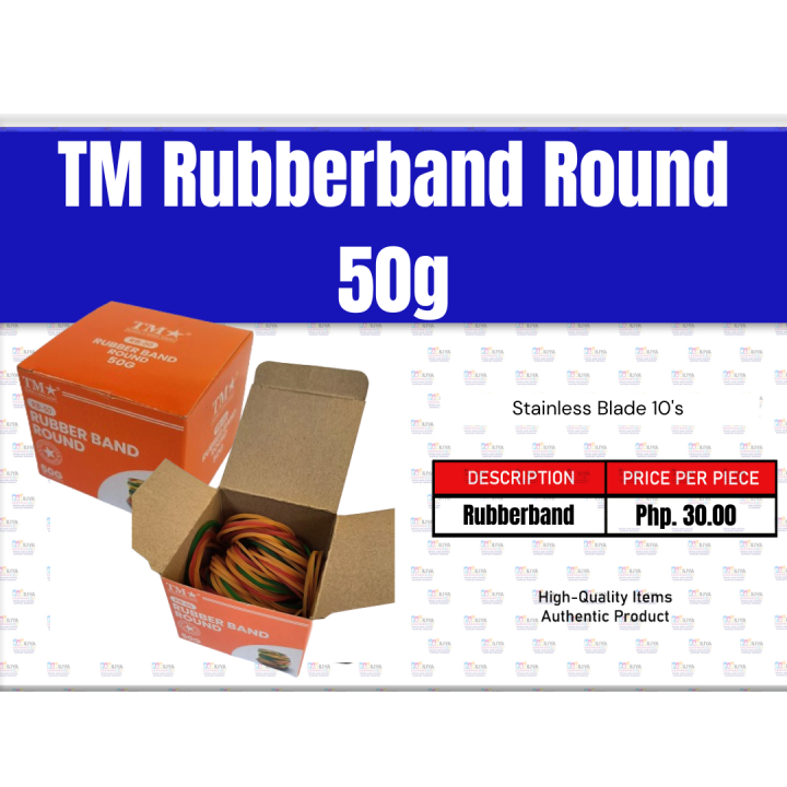 TM Rubber band Round 50g PER BOX | Lazada PH
