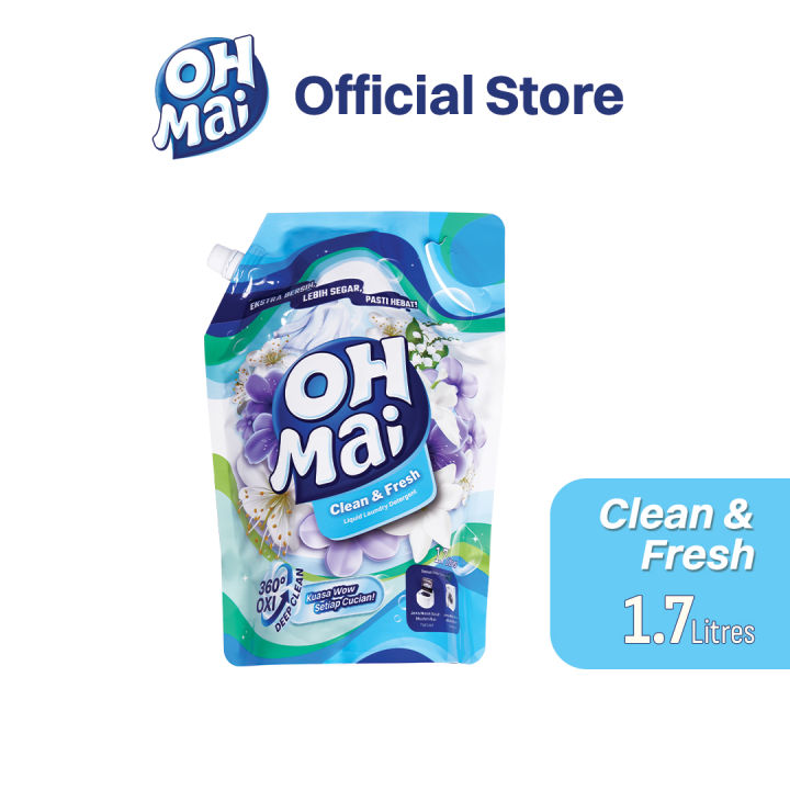 OH MAI Laundry Liquid Detergent - Clean & Fresh (1.7L) | Lazada