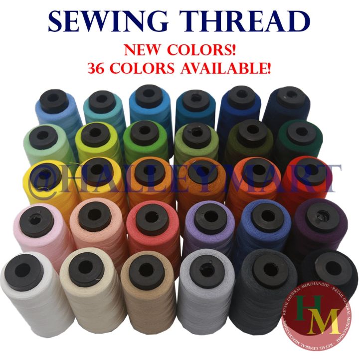 Polyester Sewing Thread Sinulid 3000 Yards/2700 meters (Ticket120)(Per ...