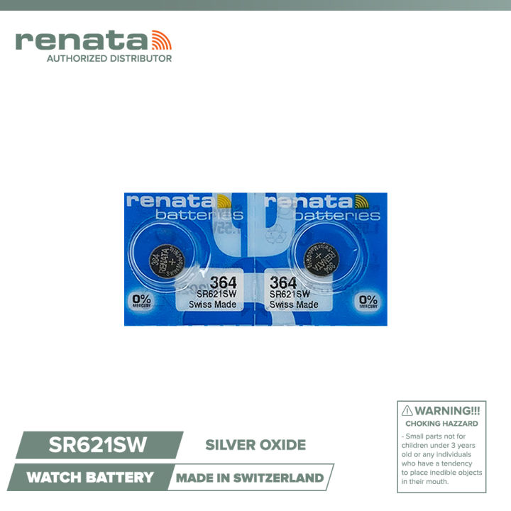 Renata 364 (SR621SW) Watch Batteries Pack of 2 | Lazada PH