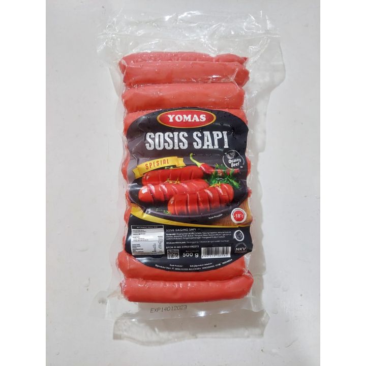 YOMAS sosis sapi merah 500gr | Lazada Indonesia