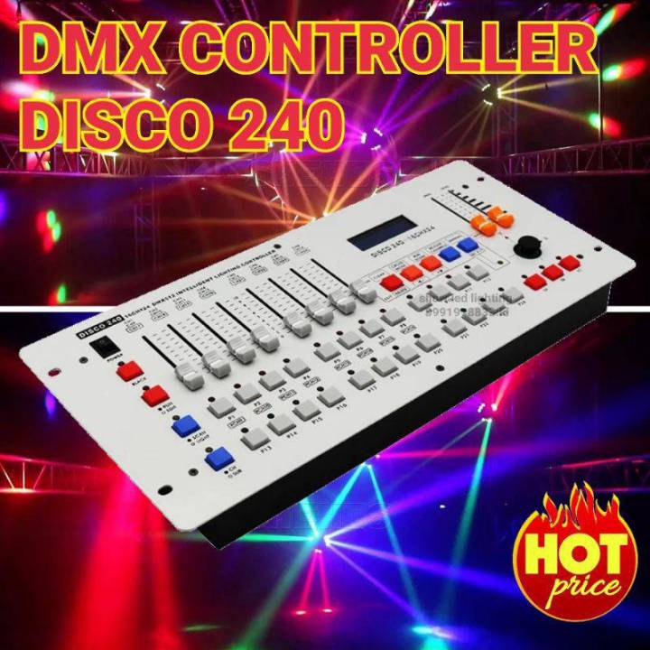 DMX 240 ,DMX 512 ,controller ( กดเลือกตัวเลือก )บอร์ตควบคุมไฟ ไฟพาร์ ...