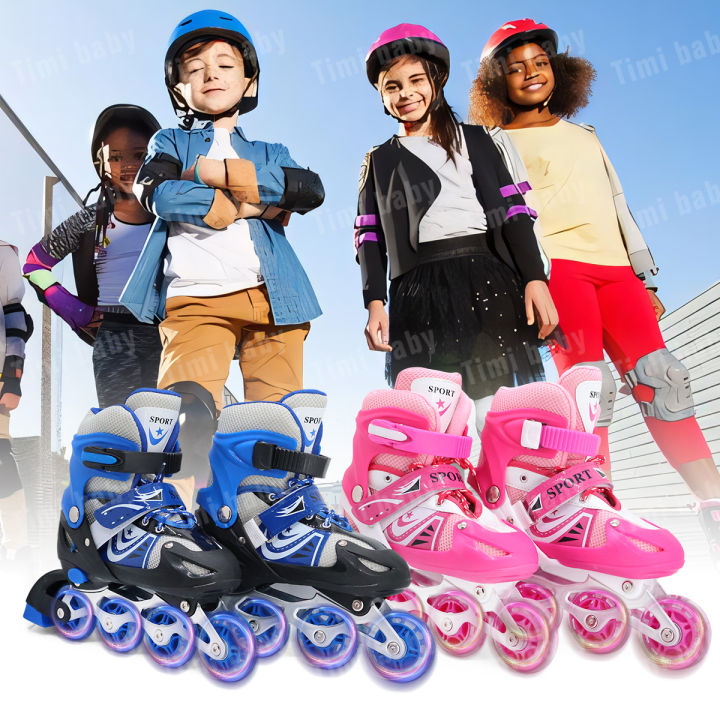 Timi baby Roller skates Adjustable Inline skate roller Skating Shoes ...