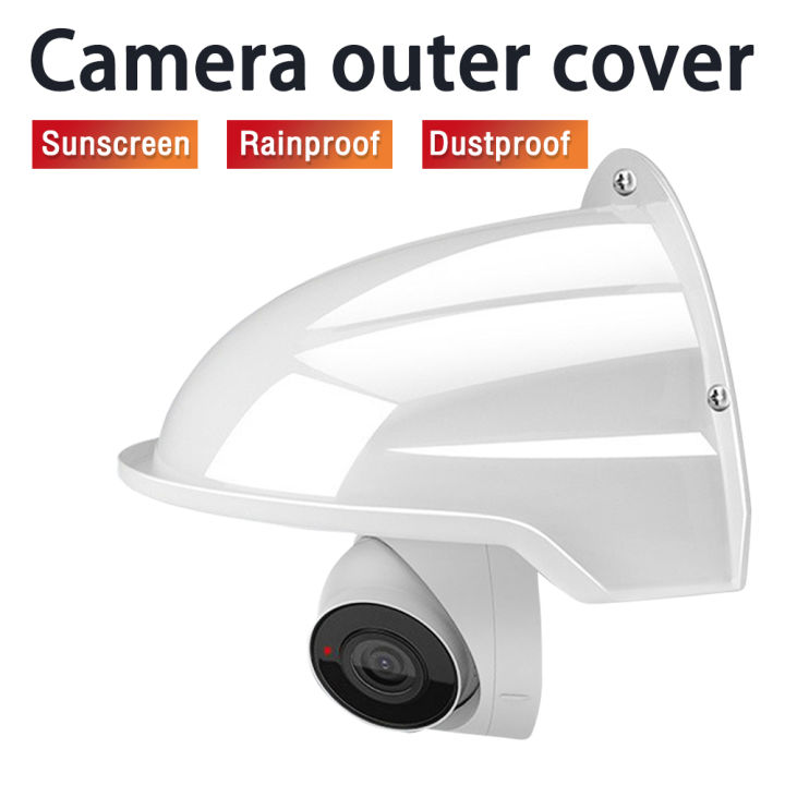 Rain Sun Shield Weather Cover Anti Glare Side Bracket CCTV Turret Dome ...