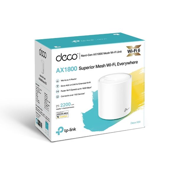 Deco X20 Pack1 AX1800 Whole Home Mesh Wi-Fi 6 System | Lazada.co.th