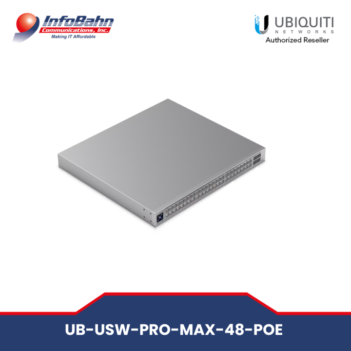 Ubiquiti USW-PRO-MAX-POE 48 port, Layer 3 Etherlighting switch with 2.5 ...
