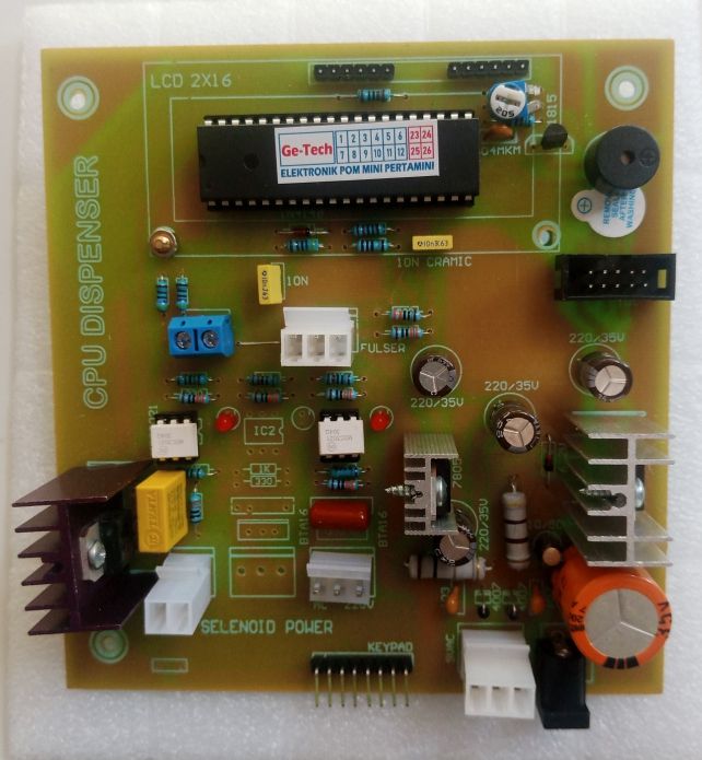 CPU Pom Mini AC Minimalis PCB Fiber Atmega 16A Untuk Rangkaian Pompa Ac ...