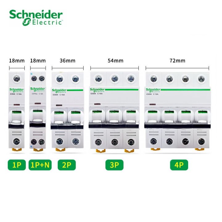 LIG Schneider วงจรสวิตช์อากาศเบรคเกอร์ IC65N C25 1P + N C20A 2P 3P C25A 3P C63A 4P 1A 2A 4A 6A ...